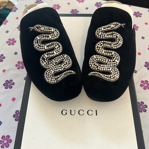 Gucci | Shoes | Gucci Snake Slides With Gucci Box Size 385 | Poshmark